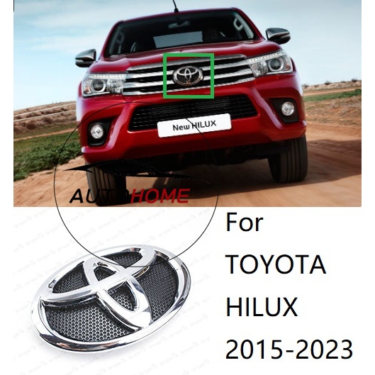 original quality front bumper grill logo For TOYOTA HILUX 2015 2016 ...
