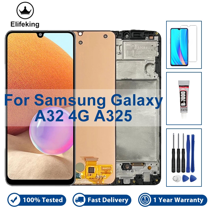 LCD For Samsung Galaxy A32 4G A325 SM-A325F/DS A325M Display Touch Screen Digitizer Assembly ...