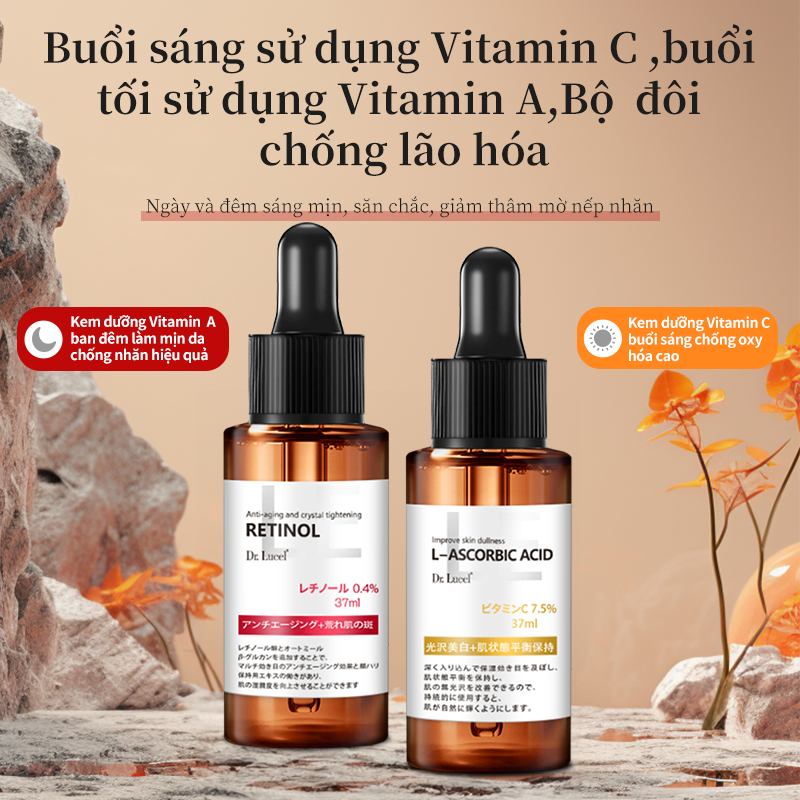 Dr.luce Vitamin C and Retinol Set/Morning Prevention and Night ...