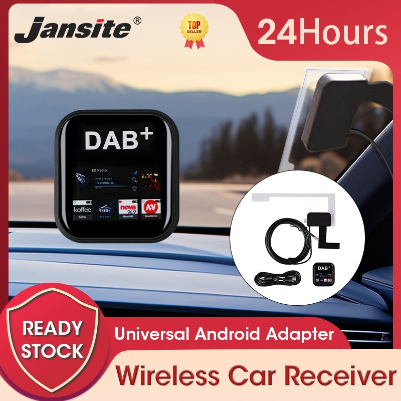 Jansite DAB+ Antenna with USB Adapter Car Digital Radio Tuner DAB+ ...