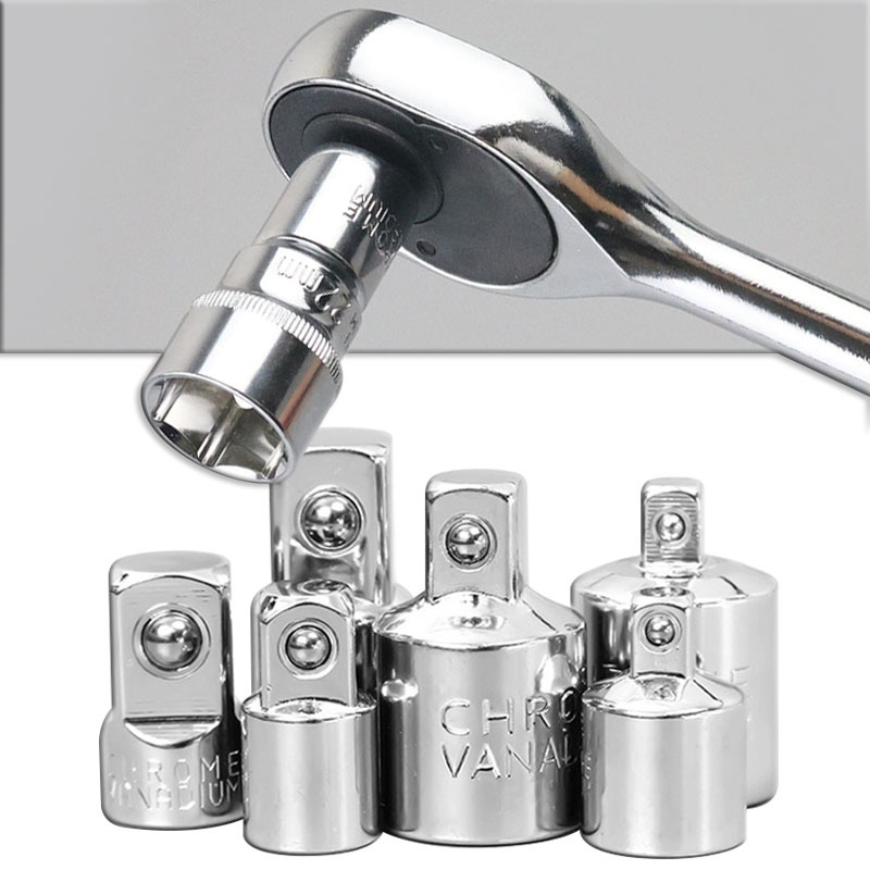 New 6Pcs Socket adapter ratchet wrench adapter 1/2 big fly turn 3/8 ...
