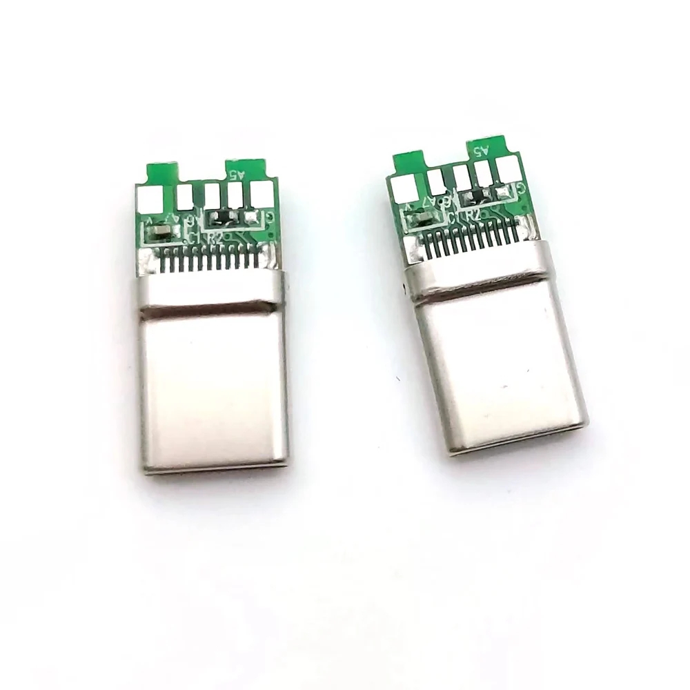 10pcs 8Pin USB 3.0 Type C with plate PD fast charging Connector male ...
