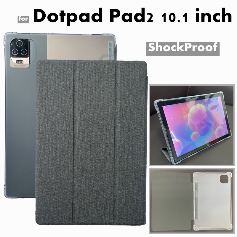 For Dotpad Tab Pad2 Pad 2 10.1 inch Faux Leather Flip Case Cover with ...