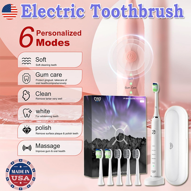 Sonic Electric Toothbrush USB Charging Waterproof Electric Toothbrush ...