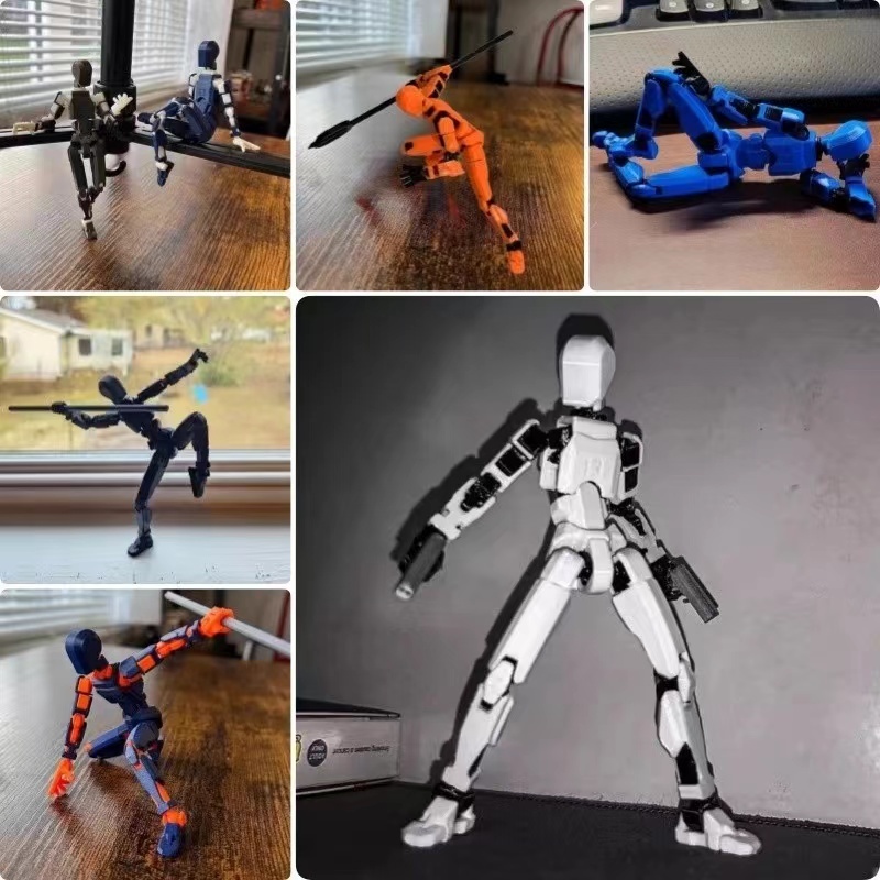 Lucky 13 Action Figure Upgraded Version 3d Printing Multi-Joint Toys ...