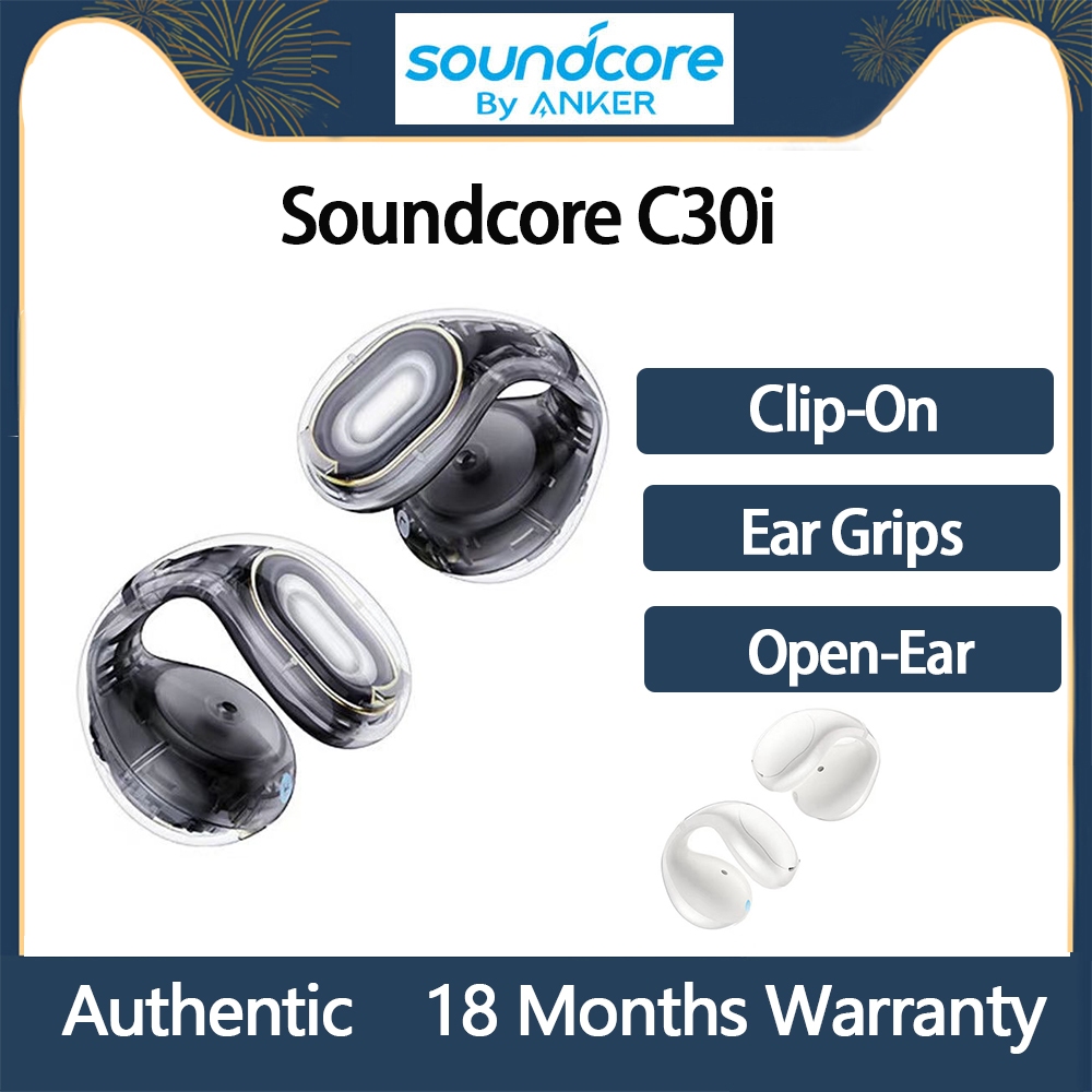 Original Anker Soundcore C30i Open-Ear Earbuds Wireless Bluetooth Clip-On Earphone Attachable ...