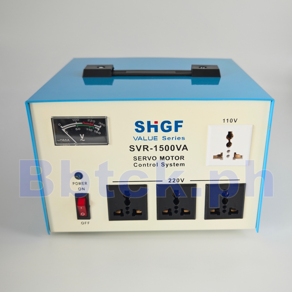 SHGF 1500 AVR Automatic Voltage Regulator 1500watts SVR-1500VA Servo ...