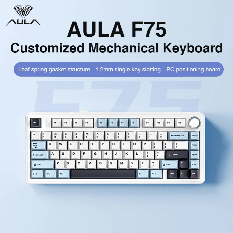 【PH STOCK】Aula F75 Mechanical Keyboard 80 Key with Gasket Structure ...