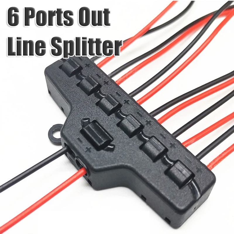 New 6 Ports Out Line Splitter Quick Connect Low Voltage Wire Splitter ...