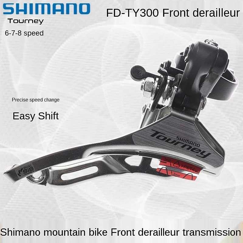 Shimano COD Tourney FD TY300 6/7/8 Speed Front Derailleur Top/Down Pull ...