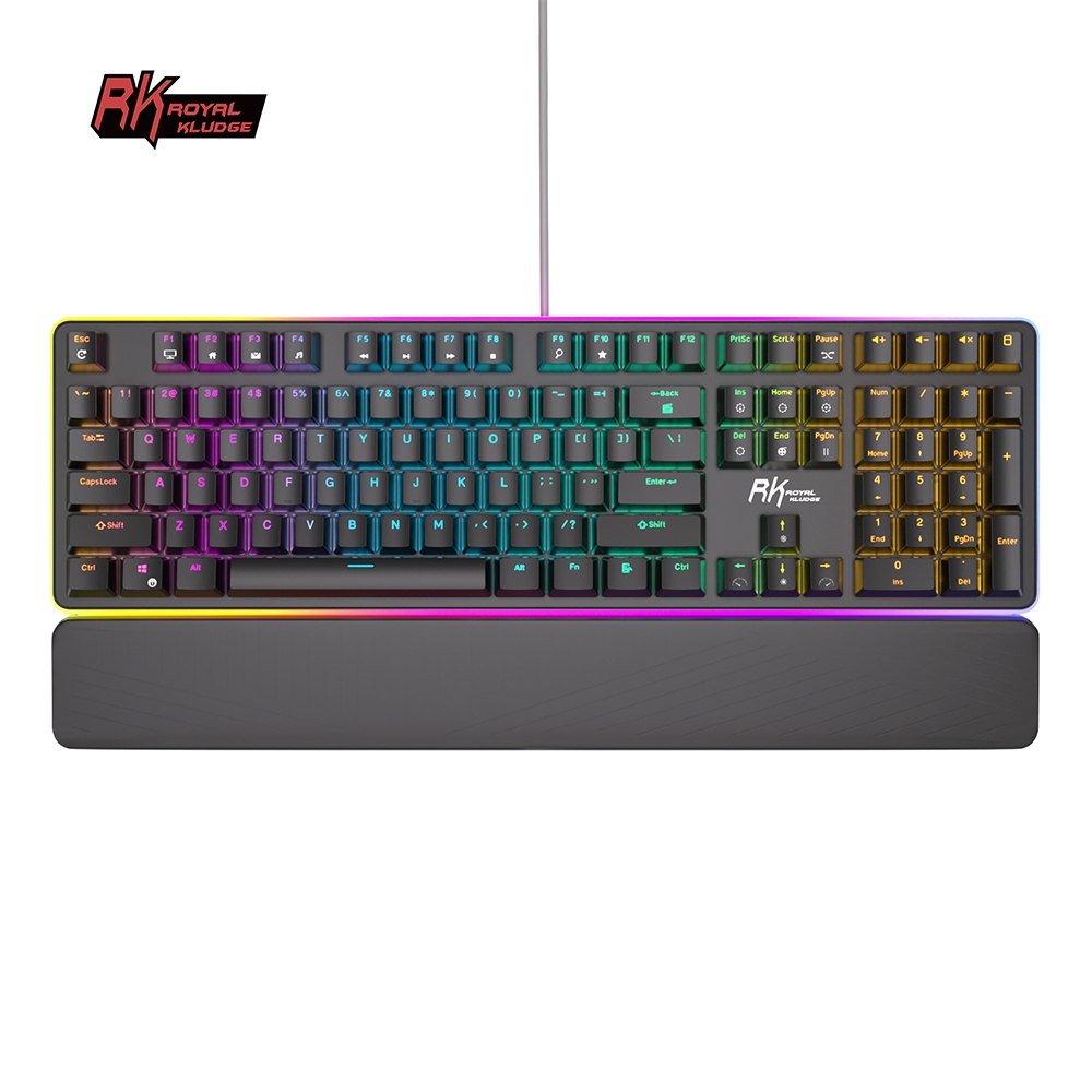 Royal Kludge RK918 Full RGB Backlit Wired Mechanical Keyboad 104Key 100 ...