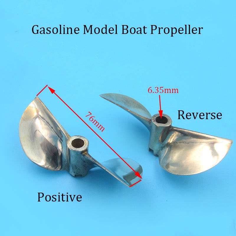 Gasoline Ship Model O Boat Racing Propeller 7616 2-Blades Brass Paddle ...