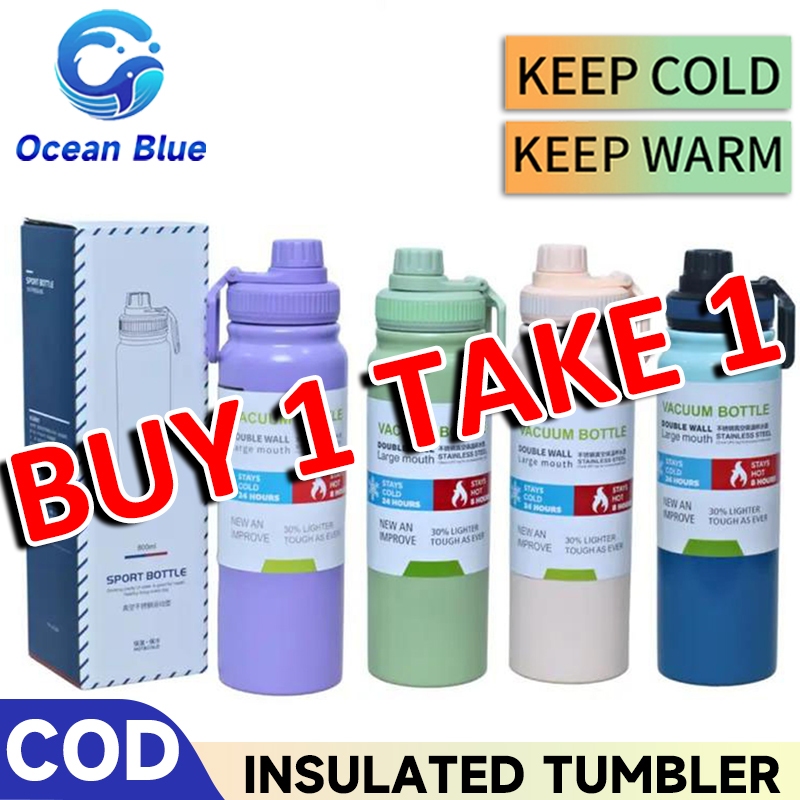 Thermos Tumbler Buy1 Take1 Hot And Cold 24 Hours Water Bottle Travel ...