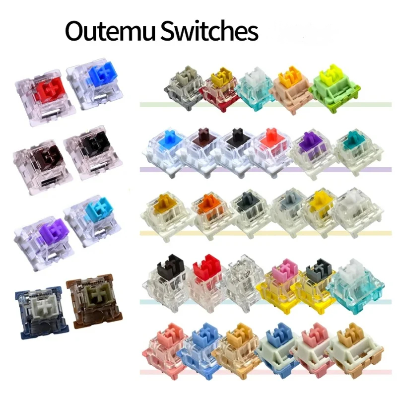 Outemu Switch Lemon Pech V2 Green/Black/Brown/Red/Purple/Blue Silent ...