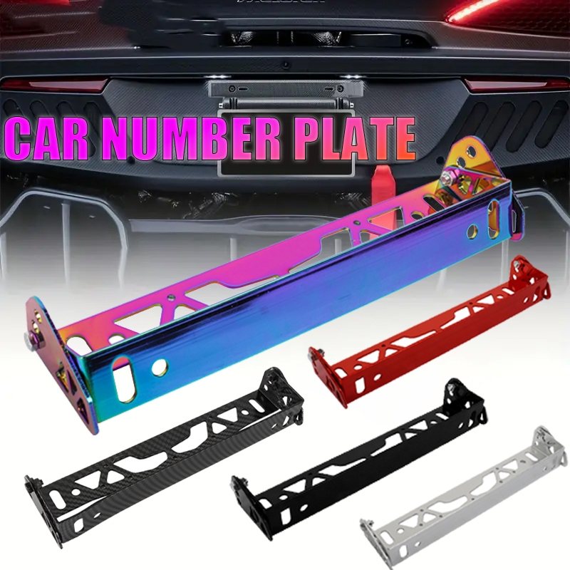 Car License Plate Frame Holder Carbon Fiber Racing Number Plate Holder ...