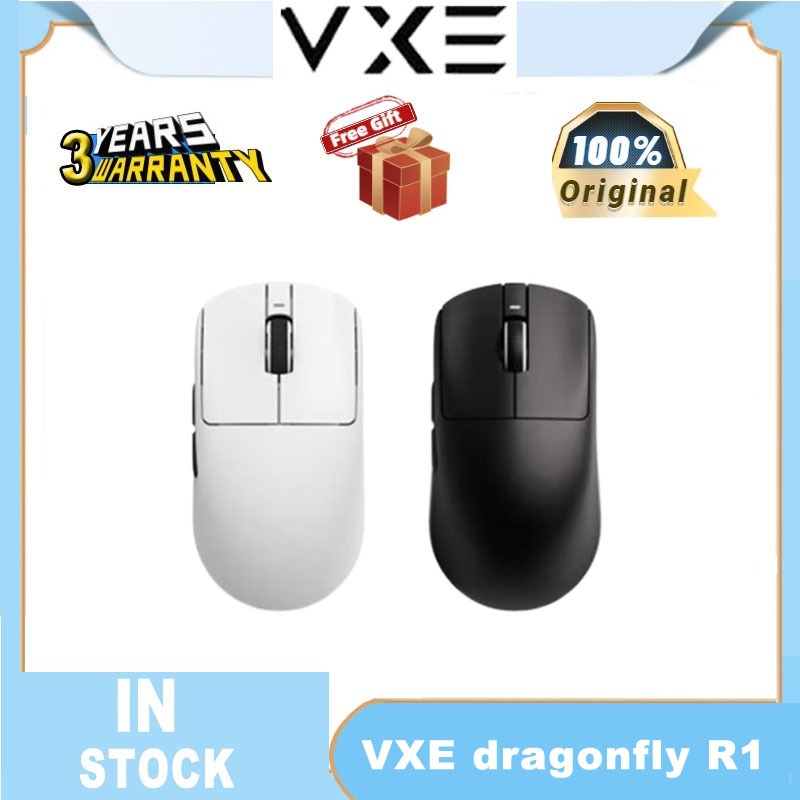 VXE dragonfly R1 Mouse Game PAW3395 Lightweight Wireless Mouse | Shopee ...