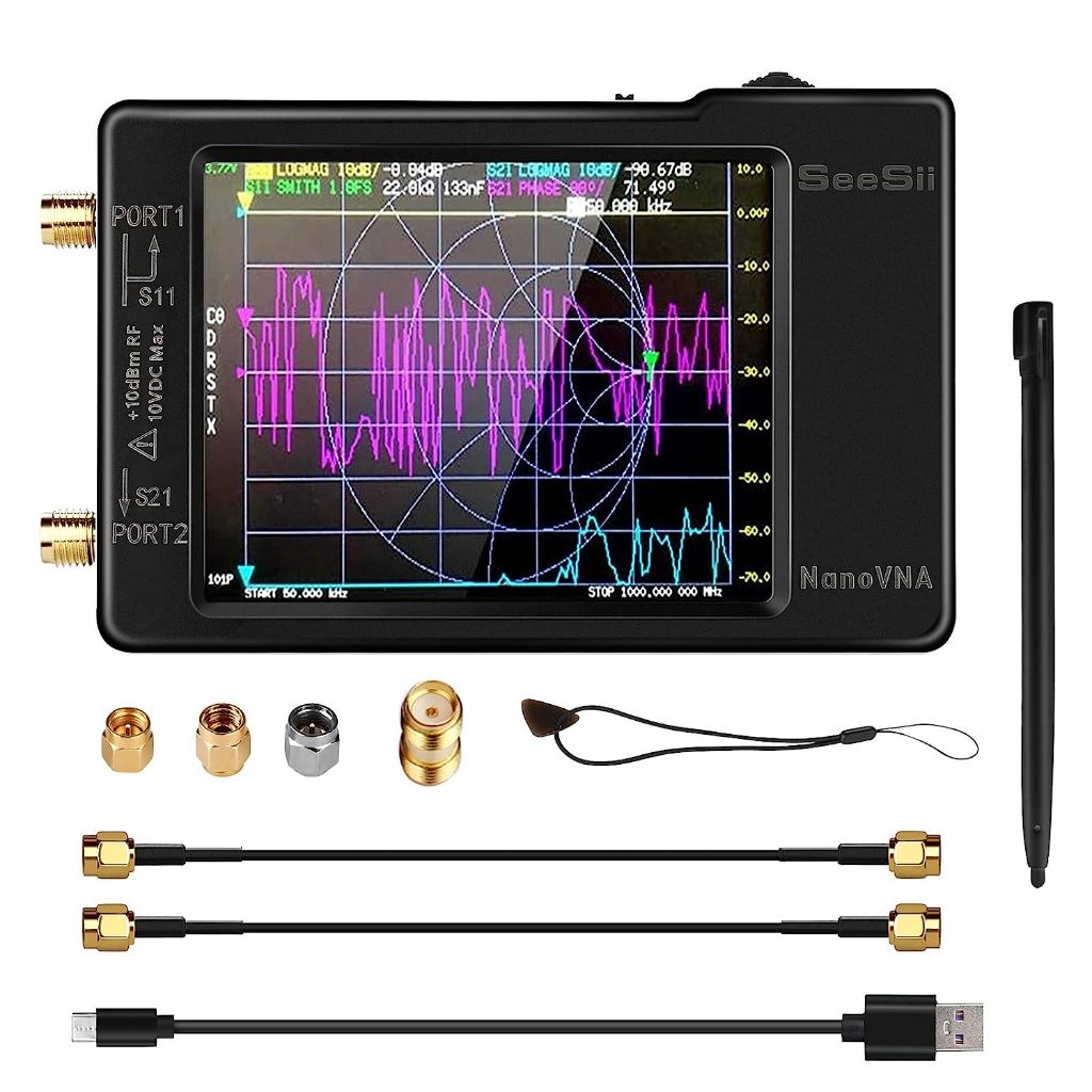 local stock Nanovna-H Vector Network Analyzer,Upgraded HW3.6 10KHz-1 ...