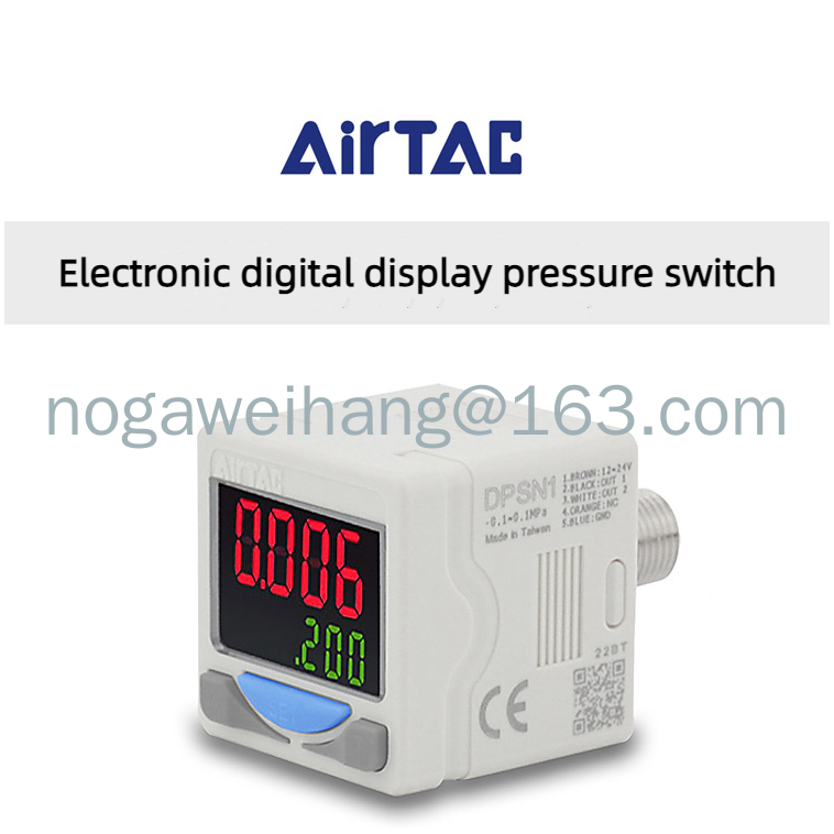 AirTac Negative pressure electronic pressure gauge DPSN1-10020 vacuum digital display pressure ...