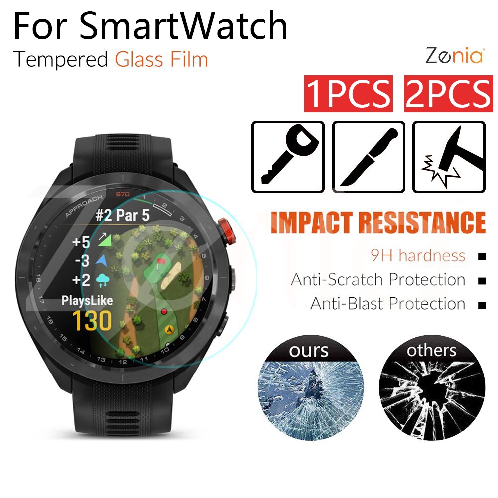 Universal Round Smartwatch Tempered Glass HD 9H 2.5D Protective Film ...