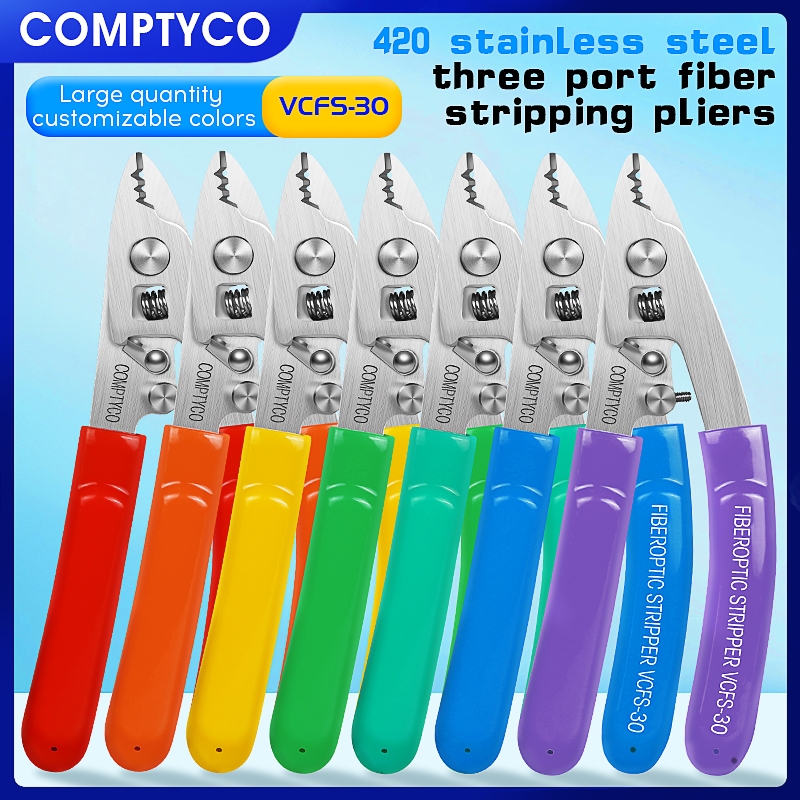 COMPTYCO Stainless steel optical fiber pliers CFS-3 Three-port Fiber ...
