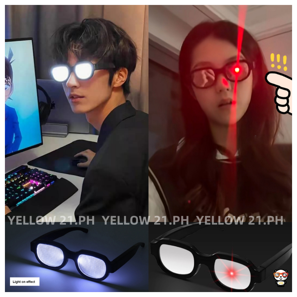 YOO Red Eye Special Effect Luminous Glasses Technology Sense Sunglasses ...