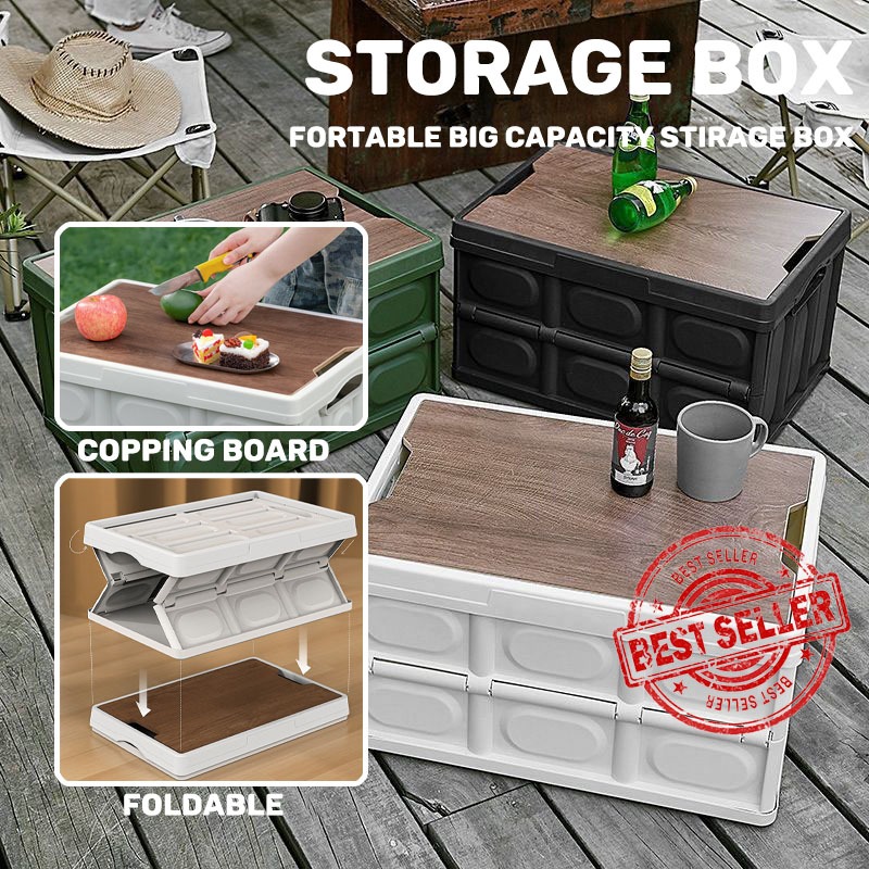 20L/30L/55L Outdoor Foldable Storage Box Camping Waterproof Storage Box ...