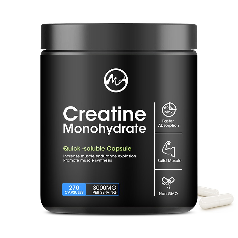 Minch Creatine Capsules Creatine Monohydrate Gain Strength, Build ...