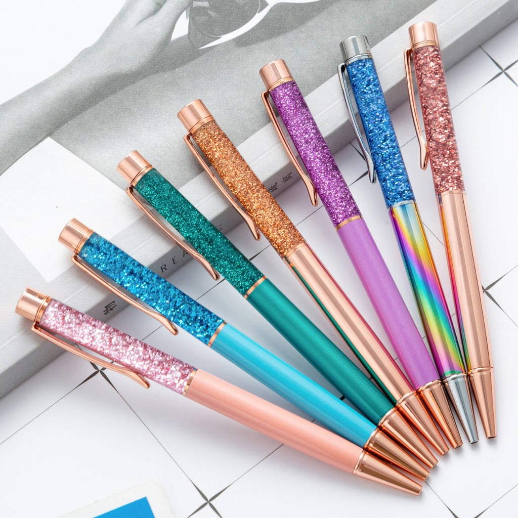 20 models pens Quicksand Pen Colorful Oil Gold Powder Quicksand Pen Oil ...