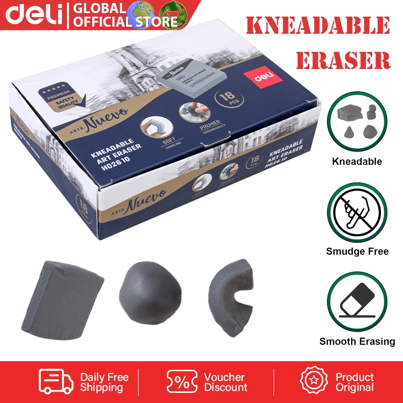 Deli EH02610 Plastic Eraser Student School Stationery Eraser Office ...
