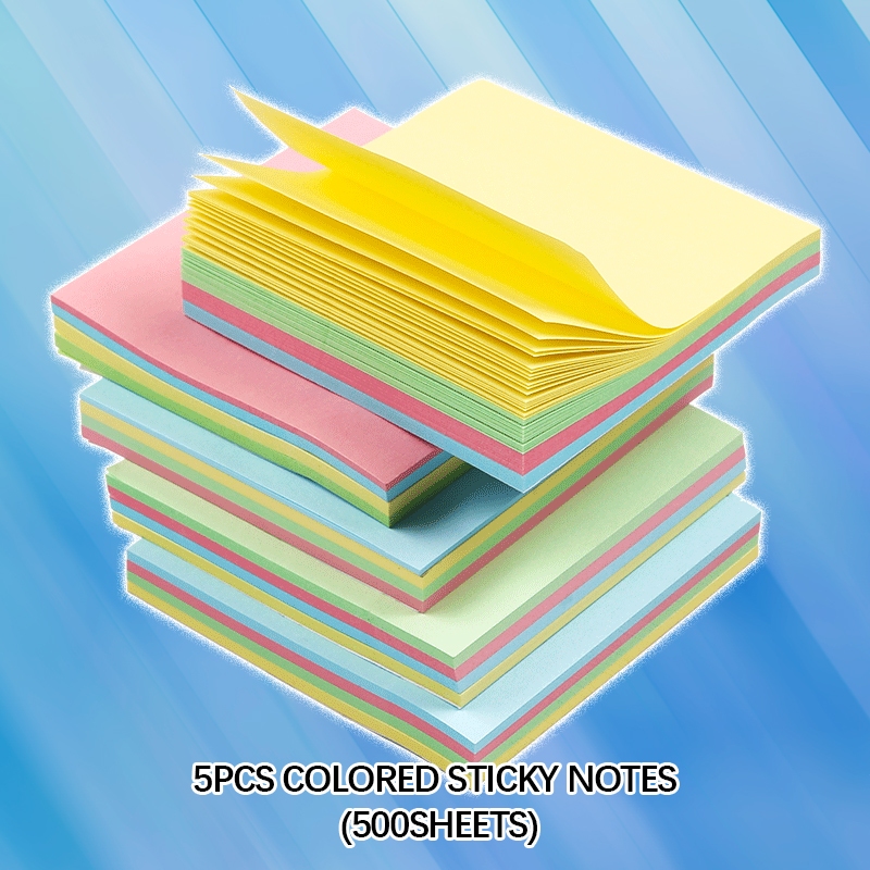 6Packs 3inch Morandi Colors Post It Note Adhesive Sticker Paper Memo ...