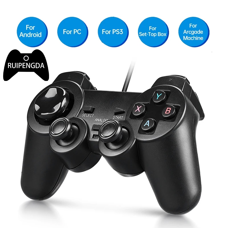 Wired Controller For PS3 Gamepad Dual Vibration Shock For Sony ...