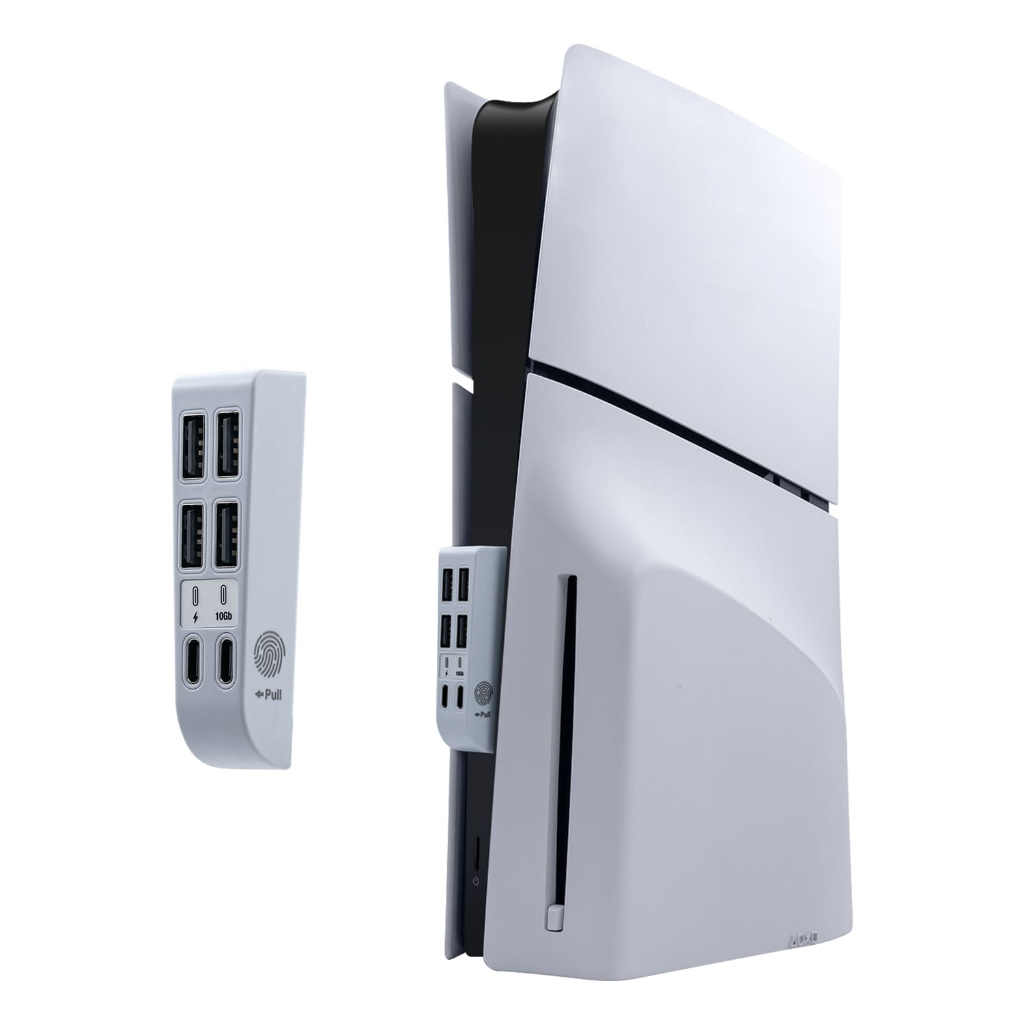 6 In 1 USB Hubs for PS5 Slim Digital/Disc Edition Console (NOT for PS5 ...