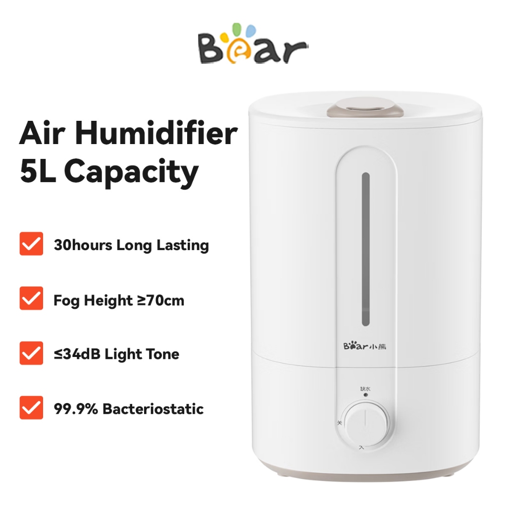 Bear Humidifier Household Mute Air Purifier Diffuser for Room Rotating ...