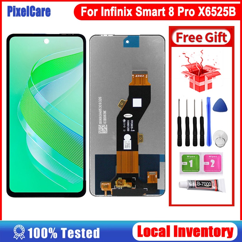 Pixelcare LCD With Frame For Infinix Smart 8 Pro X6525B/Tecno Pop 8/Tecno Spark Go 2024 BG6 ...