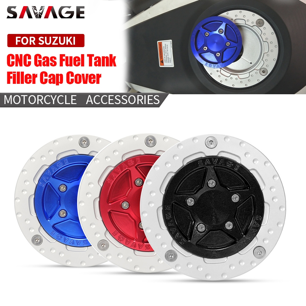 CNC Gas Fuel Tank Filler Cap Cover For SUZUKI GSR 400/600/750 GSX-R ...