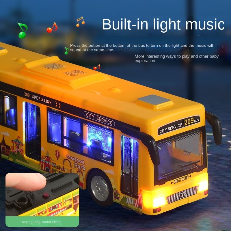 Music Light Toy Car Model Bus Toy Model Van Toy | Shopee Philippines