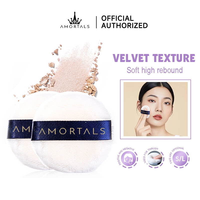 AMORTALS Sponge Setting Powder Puff Loose Powder Makeup Puff 2pcs ...