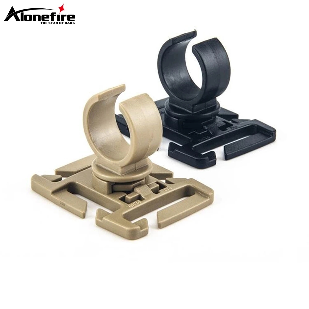 Alonefire LC10 360 Swivel U Ring Flashlight Clip Outdoor Work Hiking ...