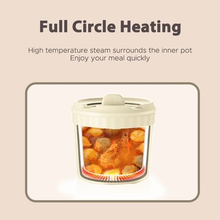 HODEKT Mini Electric Cooker Multifunctional Rice Cooker Hot Pot Instant ...