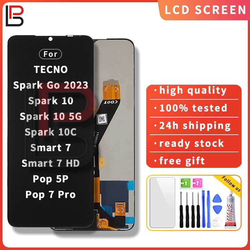 For Tecno Spark Go 2023 / Spark 10 / Spark 10 5G / Spark 10C / Smart 7 / Smart 7 HD / Pop 7 Pro ...