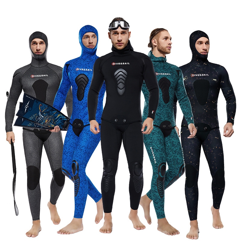 [Legend1] Camouflage Men's 3mm Wetsuit Open Cell Neoprene 2piece Set ...
