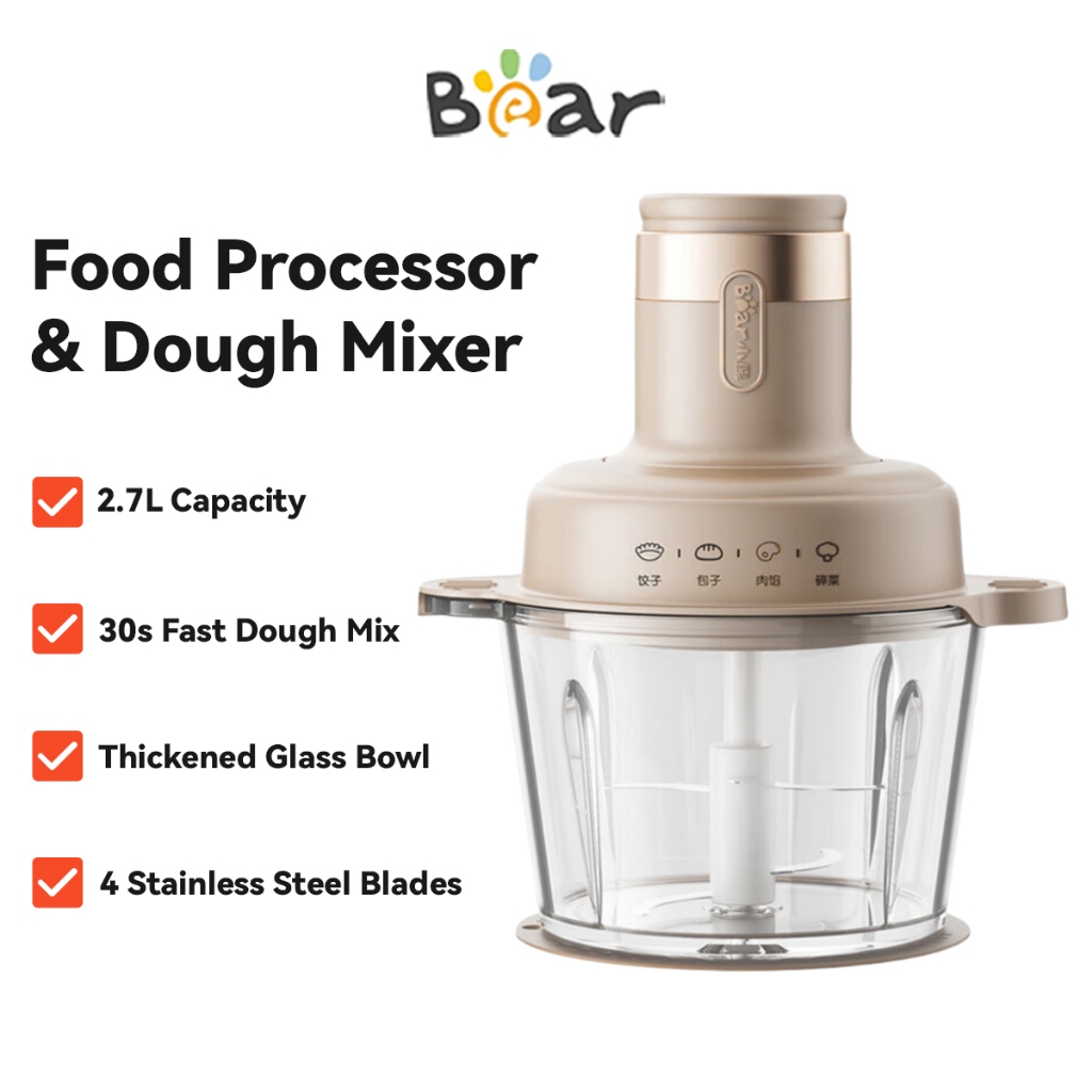 Bear Food Processor Electric Mixer Dough Maker Blender Heavy Duty ...