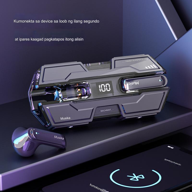 Mecha-style Bluetooth headset, high-definition sound quality and long ...