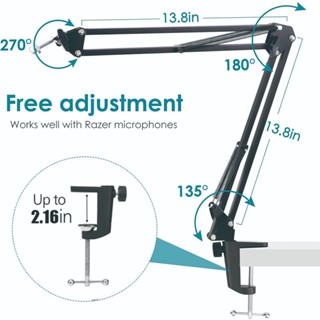Mic Boom Arm for Razer Seiren V2 X Microphone - Adjustable Mic Arm ...