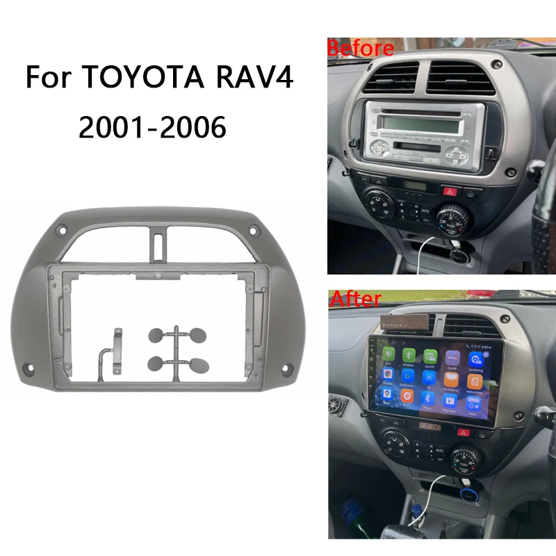 For TOYOTA RAV4 2001-2005 Car 9 Inch Android MP5 Player Stereo Radio ...