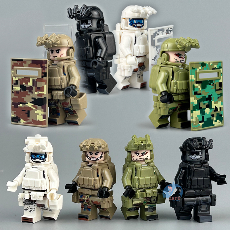 SWAT Soldier Minifigure Building Block Toy Military Series Special ...