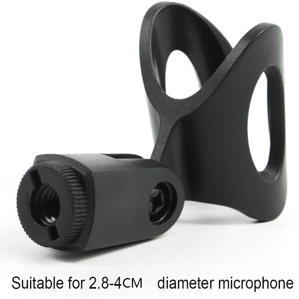Microphone Clip, Universal Mic Clip Holder with 5/8" Male to 3/8 ...