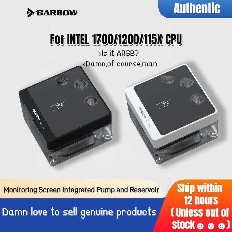 OLED Display INTEL LGA 1700/1200/115X Cooler BARROW PC Monitoring ...