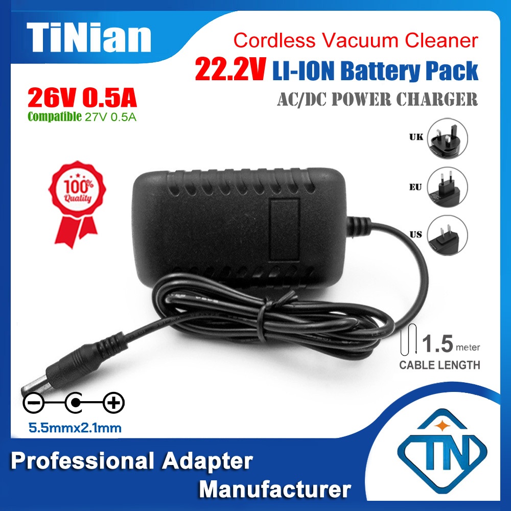 26V 0.5A 500mA Compatible 27V AC/DC Adapter Charger for Minihelper ...
