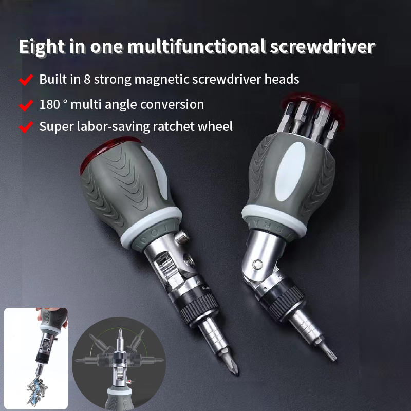 Universal Ratchet Screwdriver Set Screwdriver 180°Adjustable Multi ...